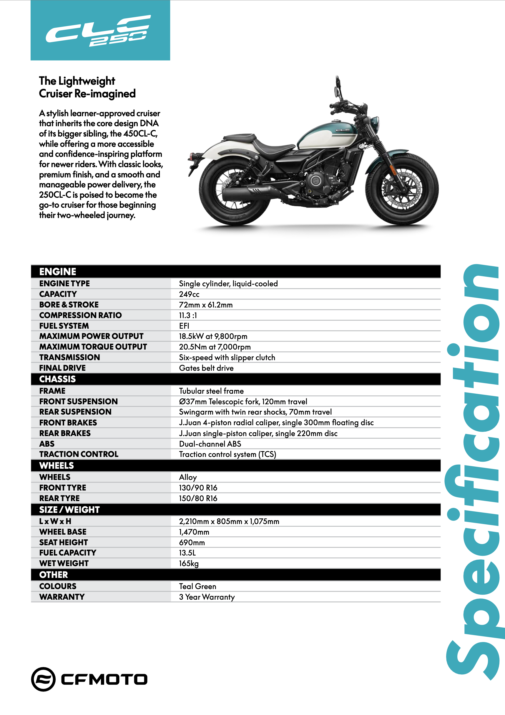 CFMOTO 250CL-C CRUISER - Road Rider Magazine